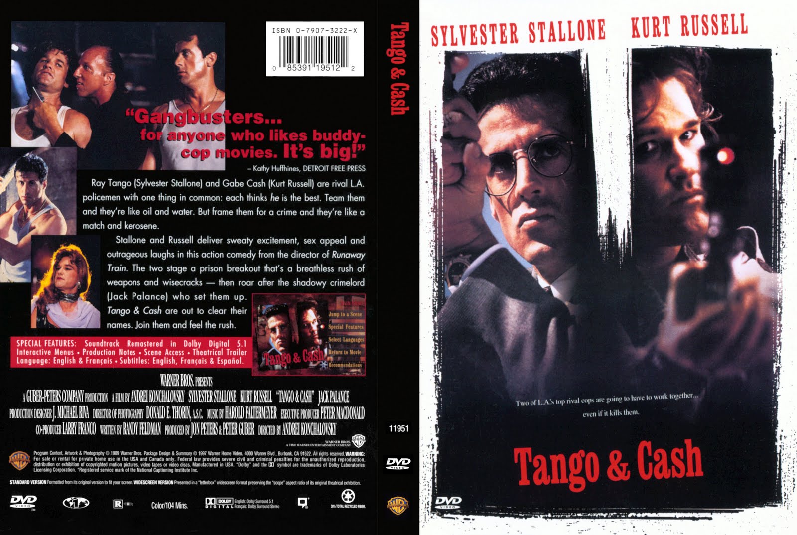 DVD Lables: Tango and Cash
